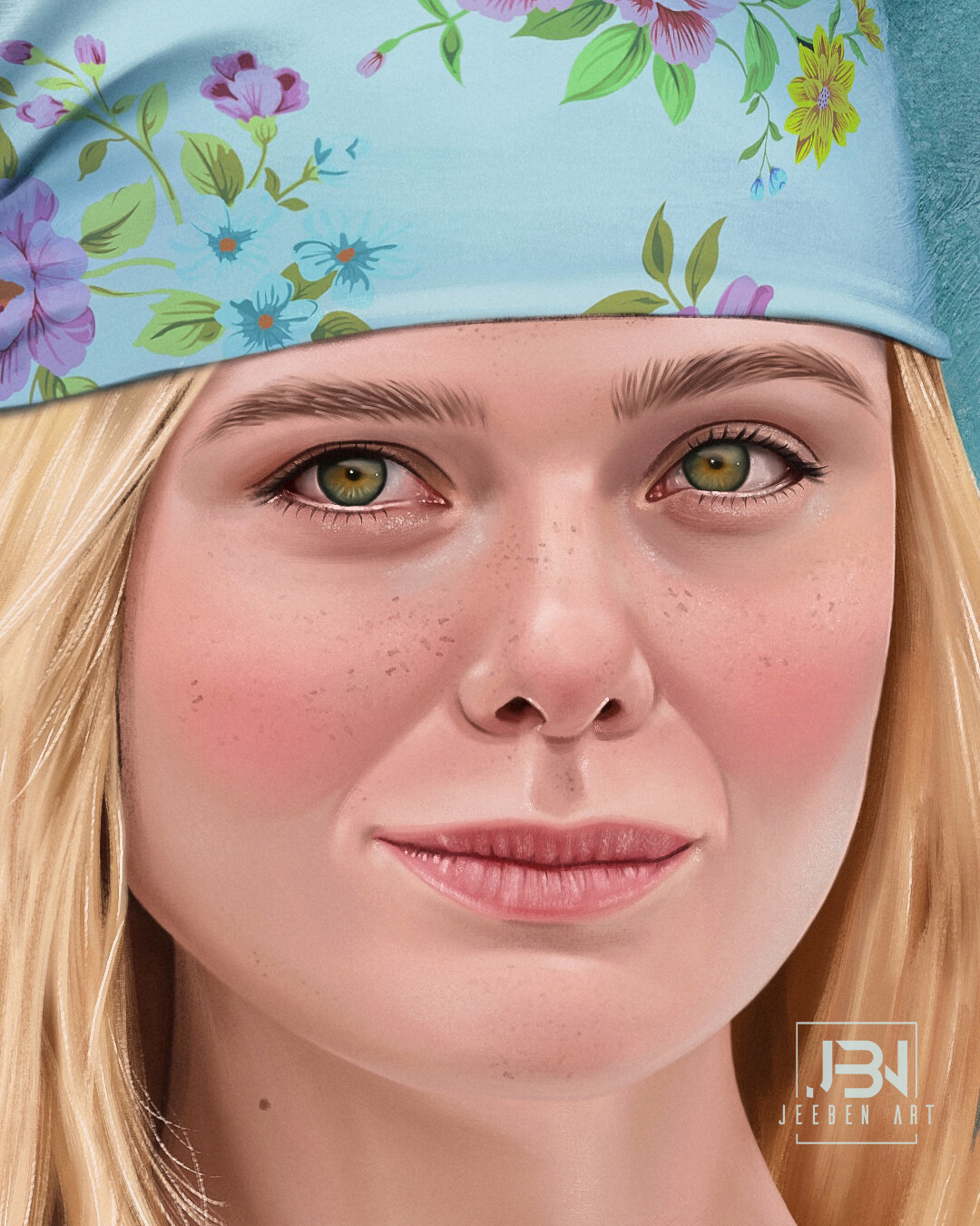 Jeeben Art - Elle Fanning Portrait
