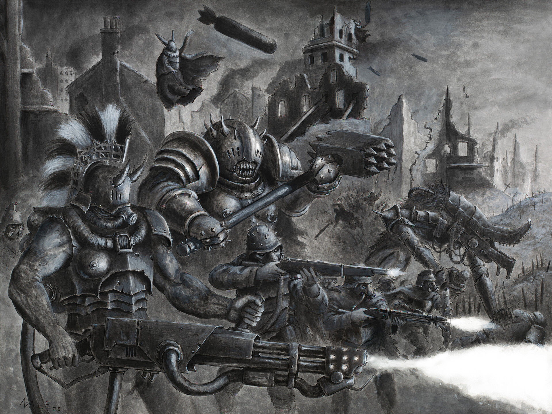 ArtStation - Trench Crusade Heretic Legion