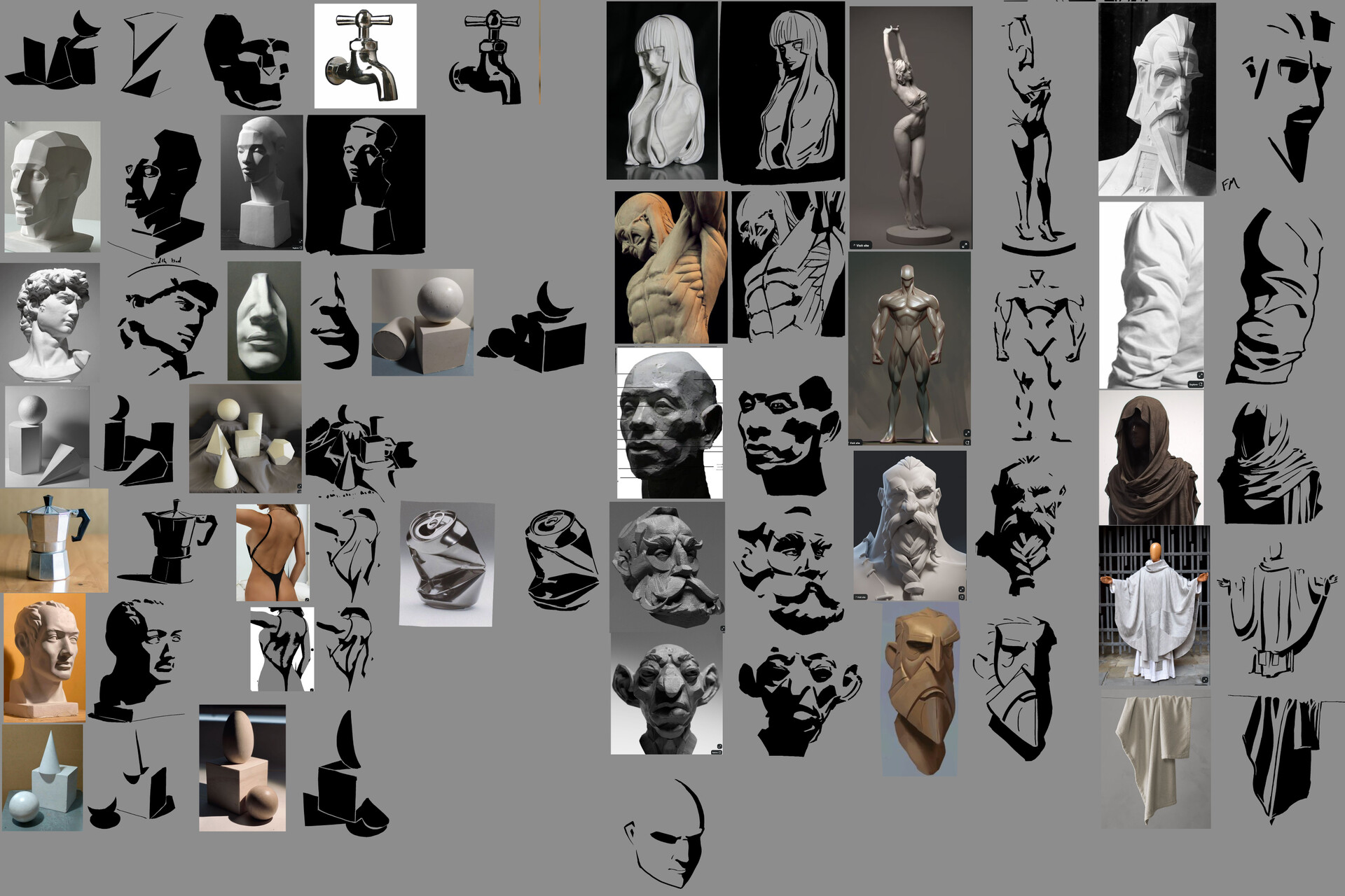 ArtStation - Two-Tone Value Study