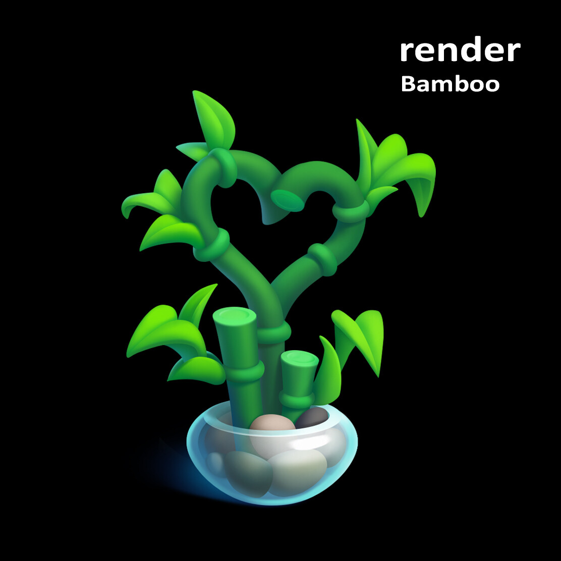 ArtStation - Bamboo – 2d Render for Fishdom (Playrix) Casual Game