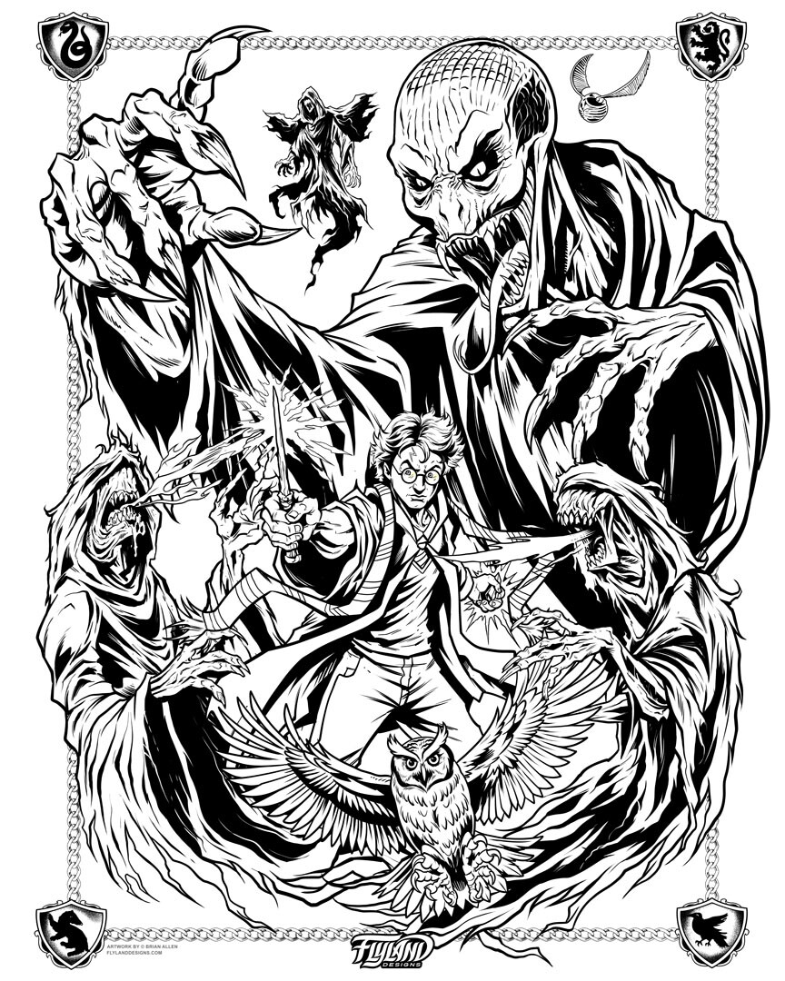 lord voldemort coloring pages