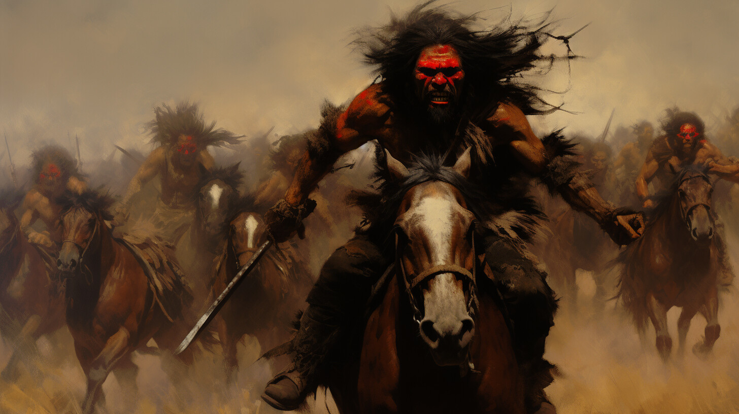 ArtStation - Blood Meridian - Comanche attack