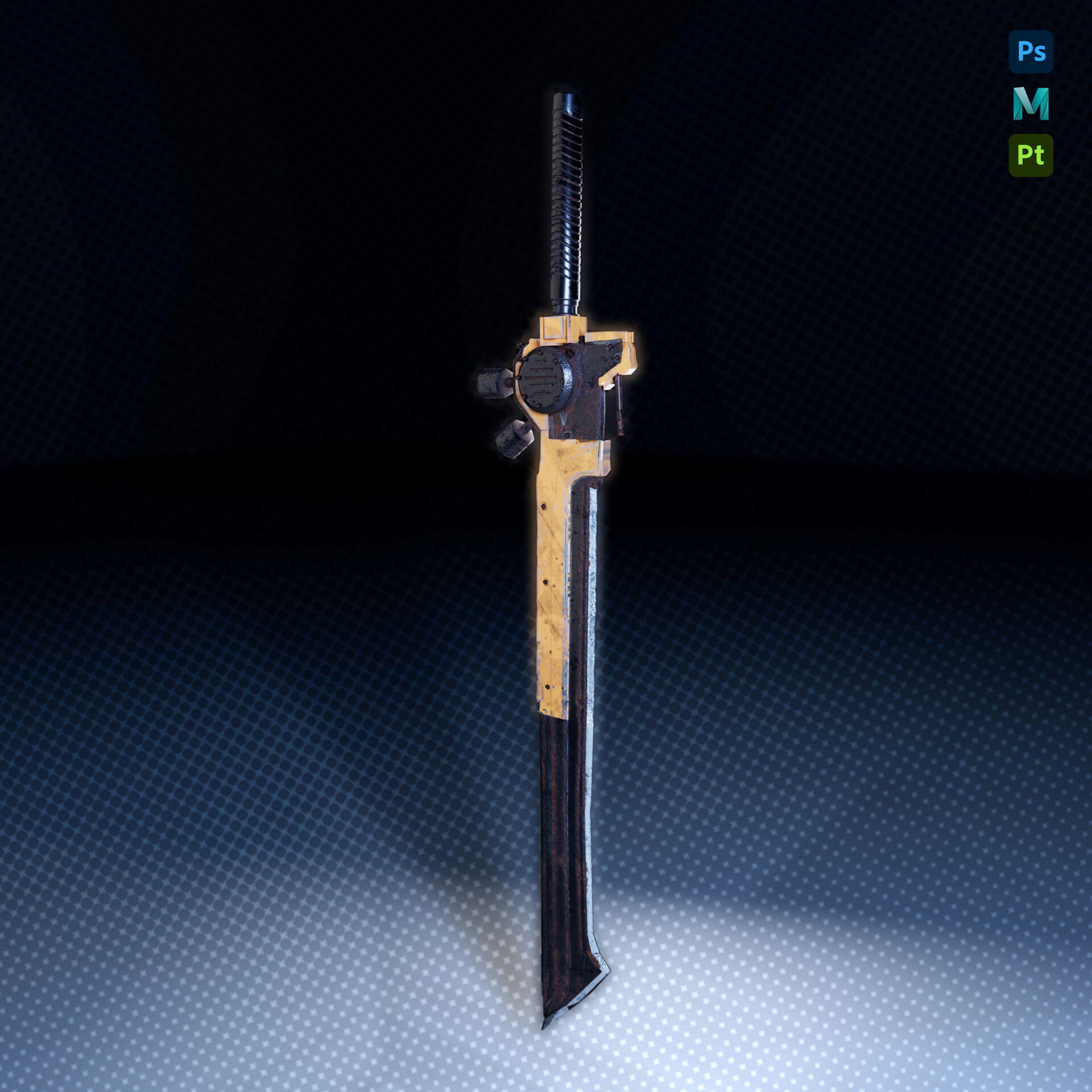 ArtStation - Mechanical Sword – Sci-Fi Weapon Design