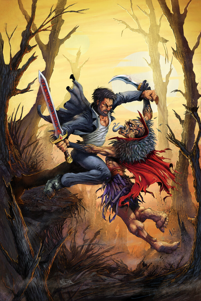 ArtStation - Vainglory book cover illustration