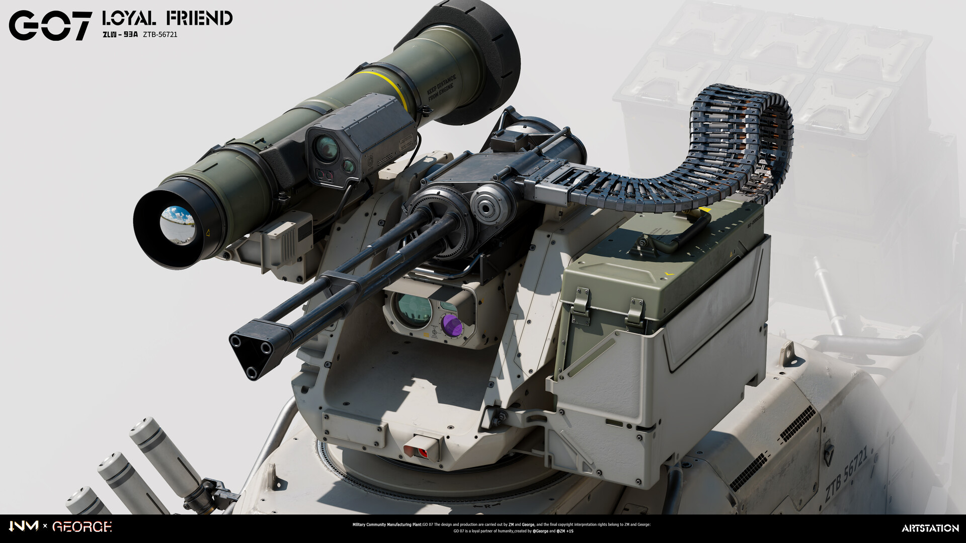 ArtStation - Gatling gun