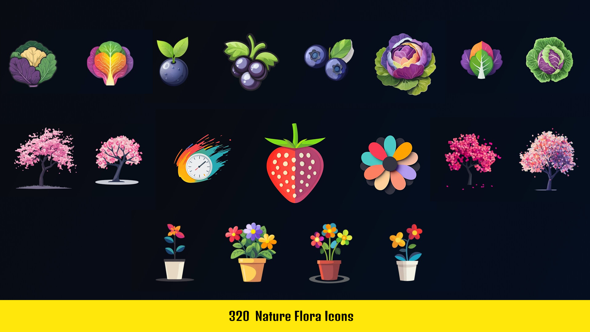 ArtStation - NHC - Nature Flora Icons