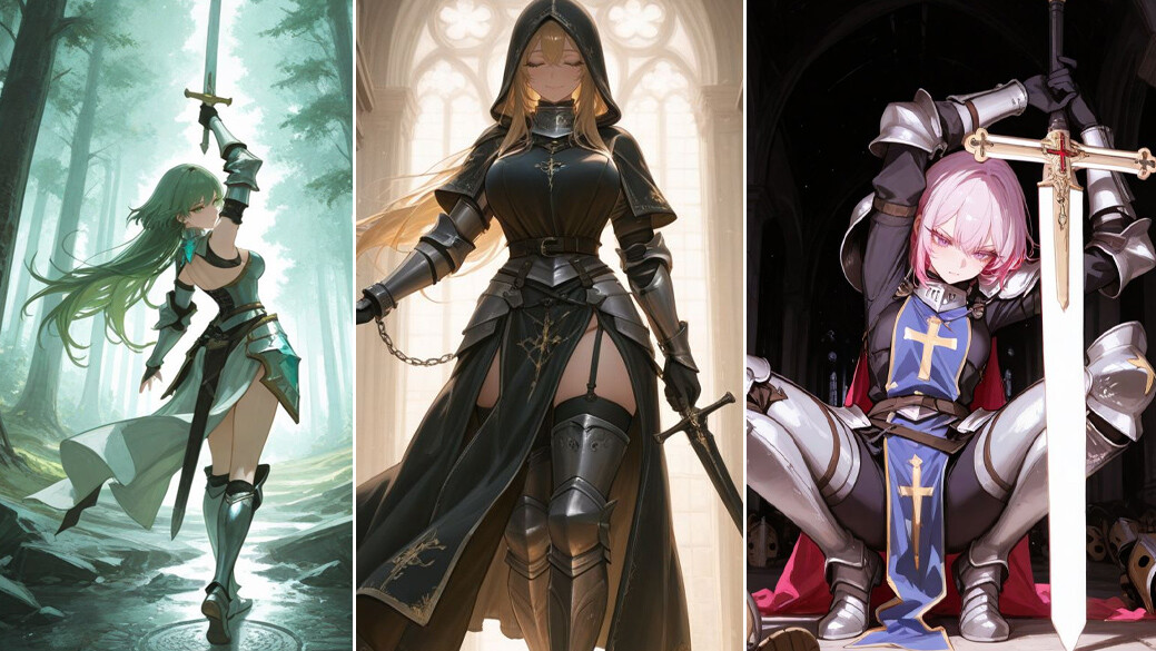 4K Anime Reference Art for Artists and Enthusiasts - 525 Fantasy Knight ...