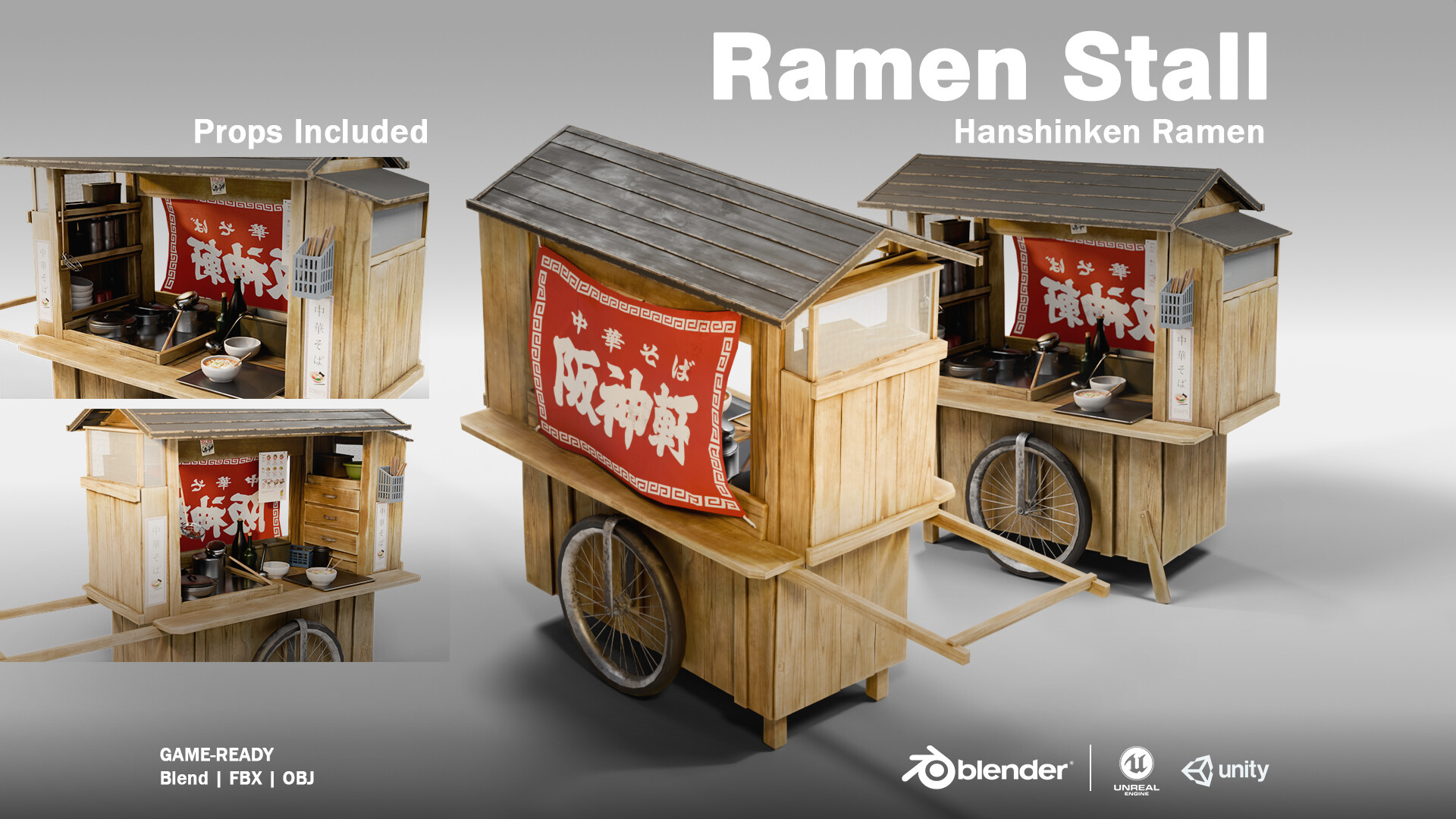 Ramen Stall Hanshinken - 3D model by Deni Kaharudin (@kaharu292 ...