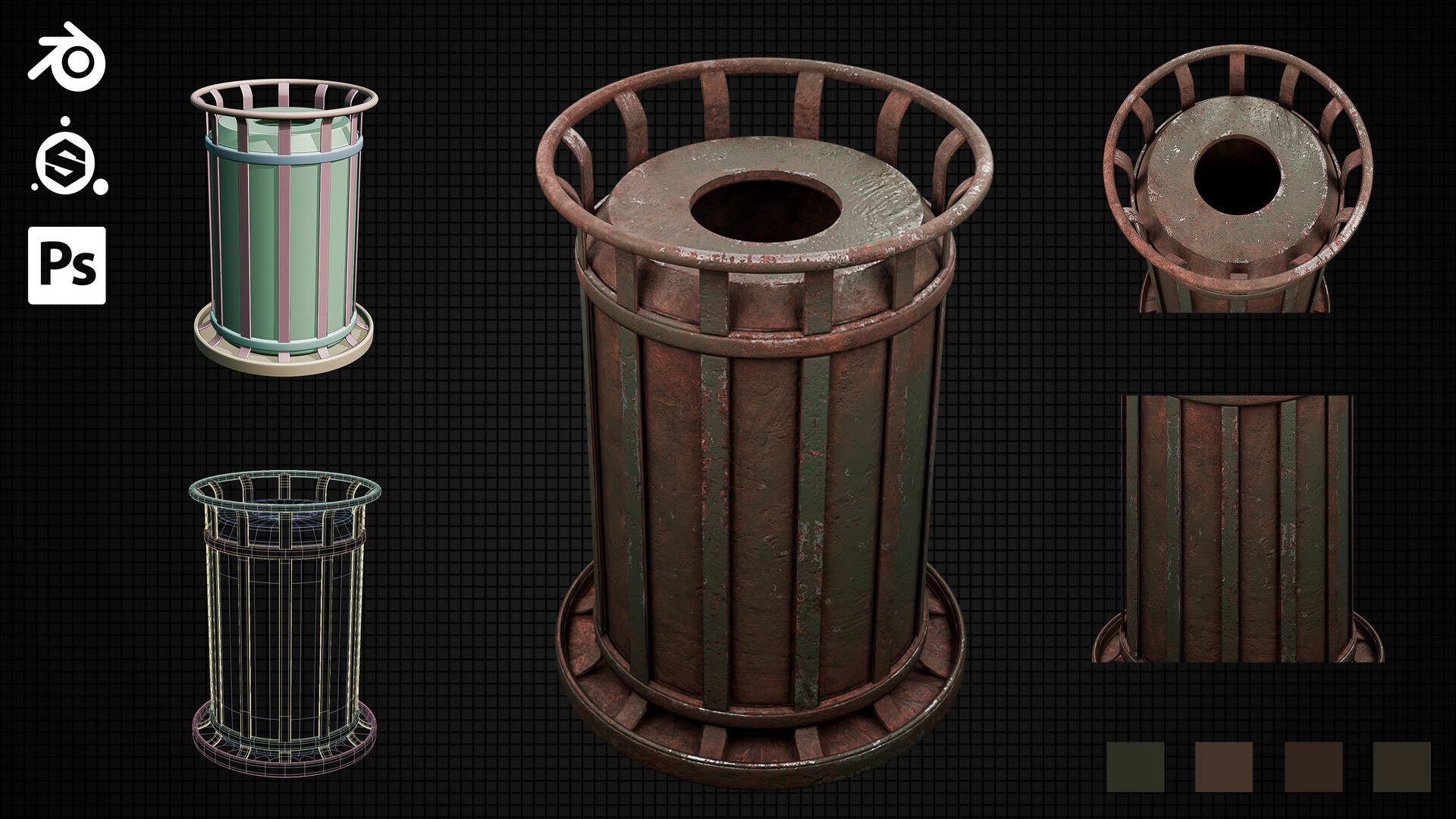 ArtStation - Trash Bin