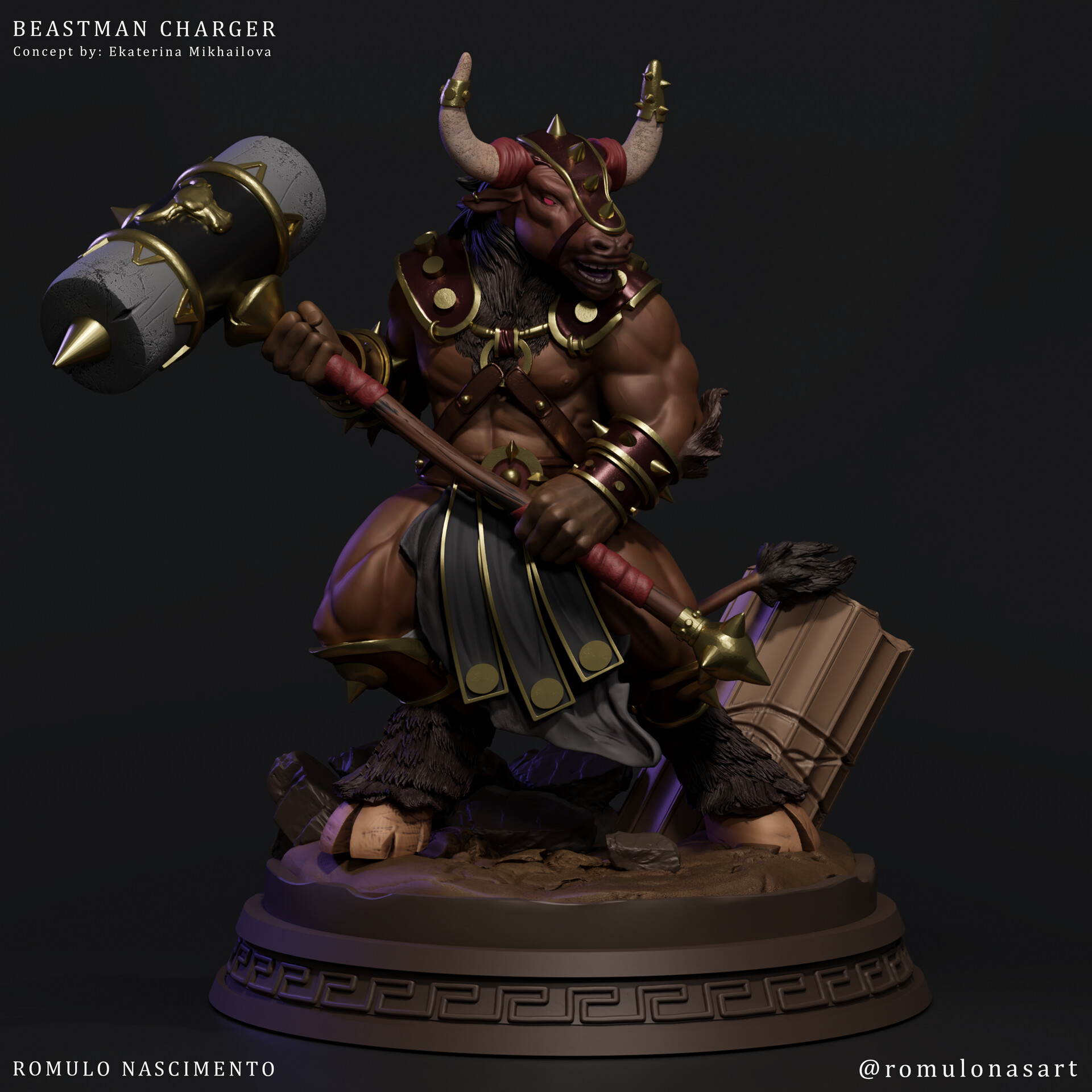 ArtStation - BEASTMAN CHARGER Miniature