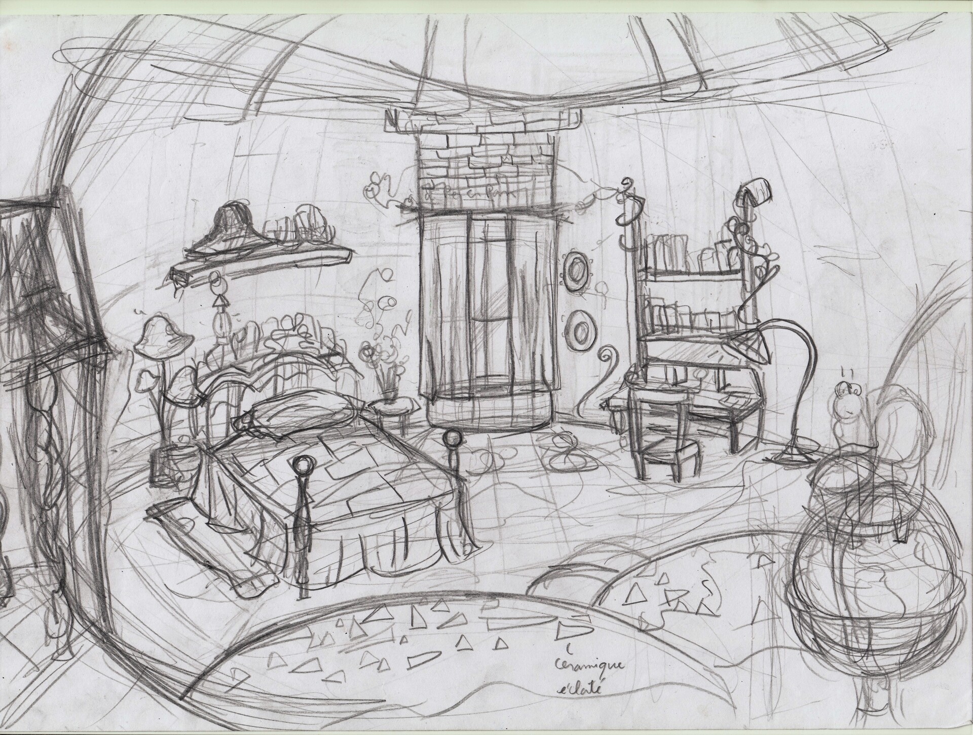 ArtStation - Interior design sketches