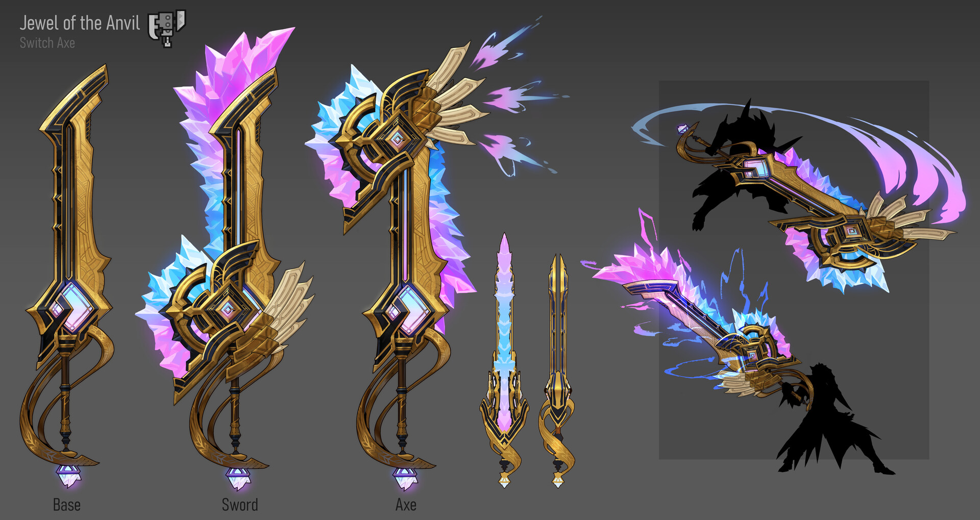 ArtStation - Jewel of the Anvil - Switch Axe Design