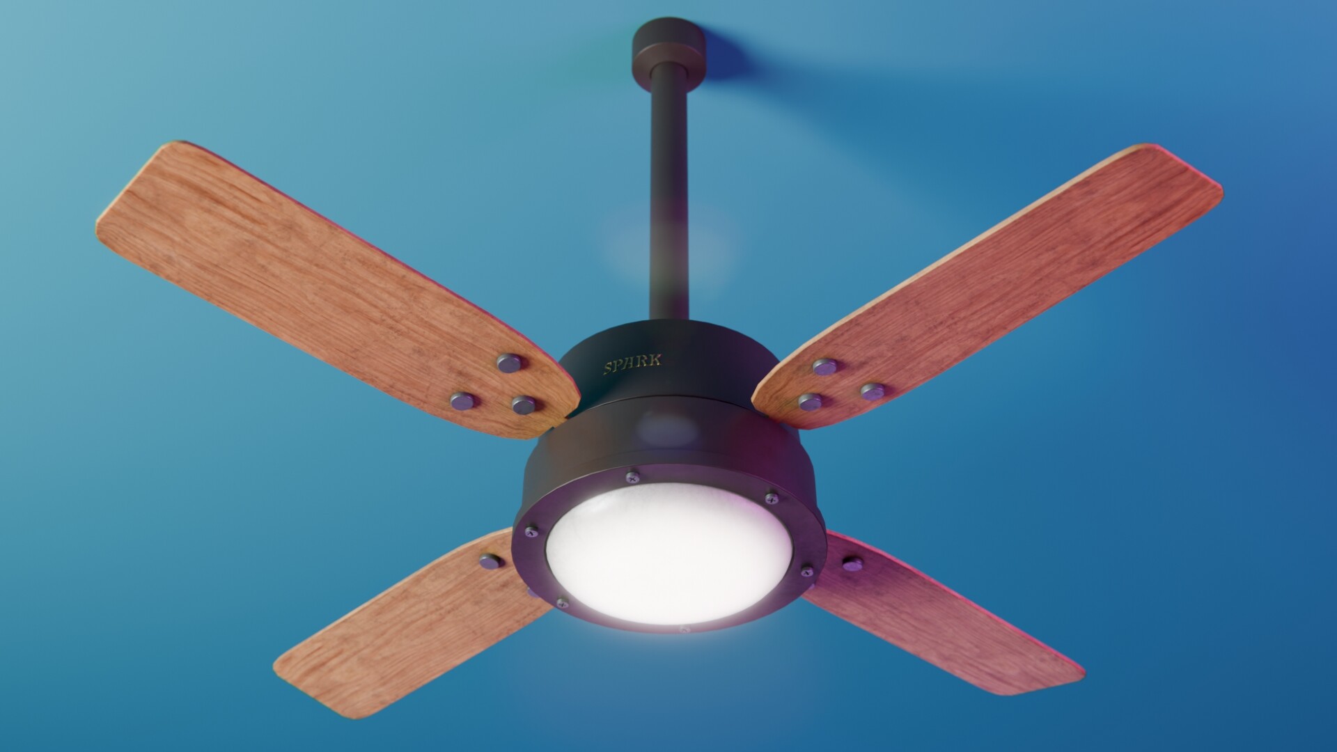 Ceiling Fan - Download Free 3D model by Guy in a Poncho (@ponchoguy ...