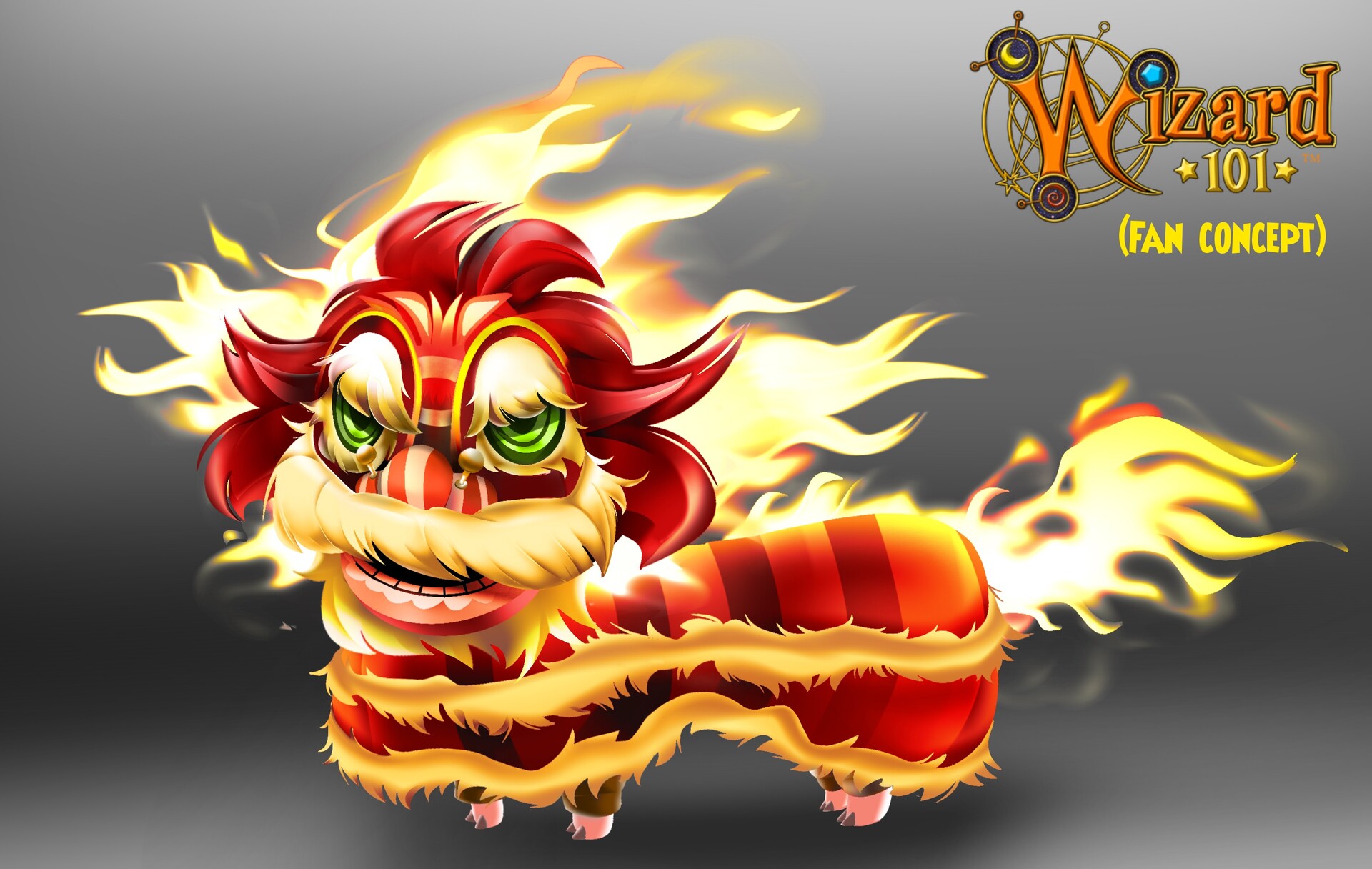 ArtStation - Wizard 101 Fire Card Concept