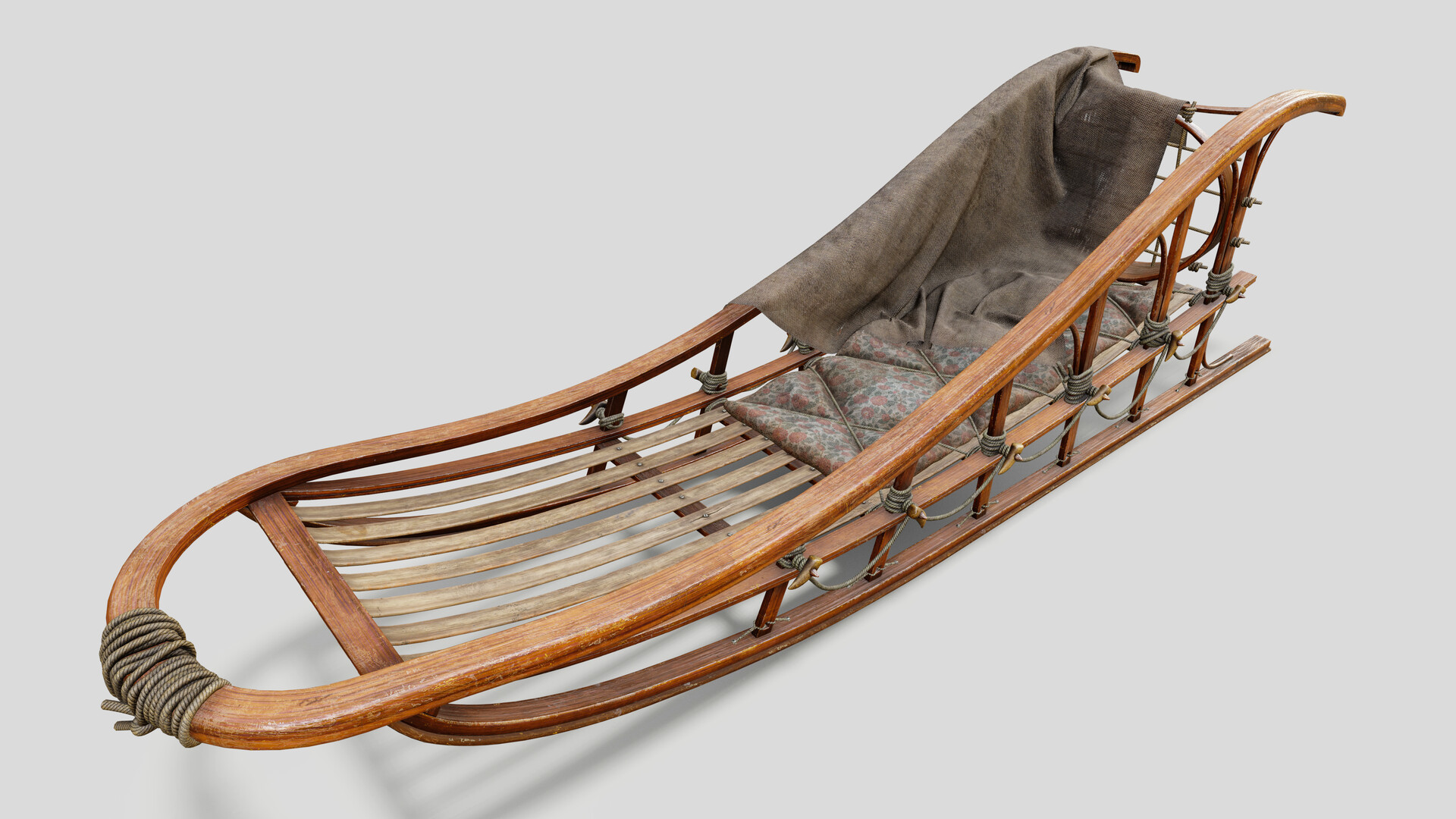 ArtStation - A dog sled game-ready prop