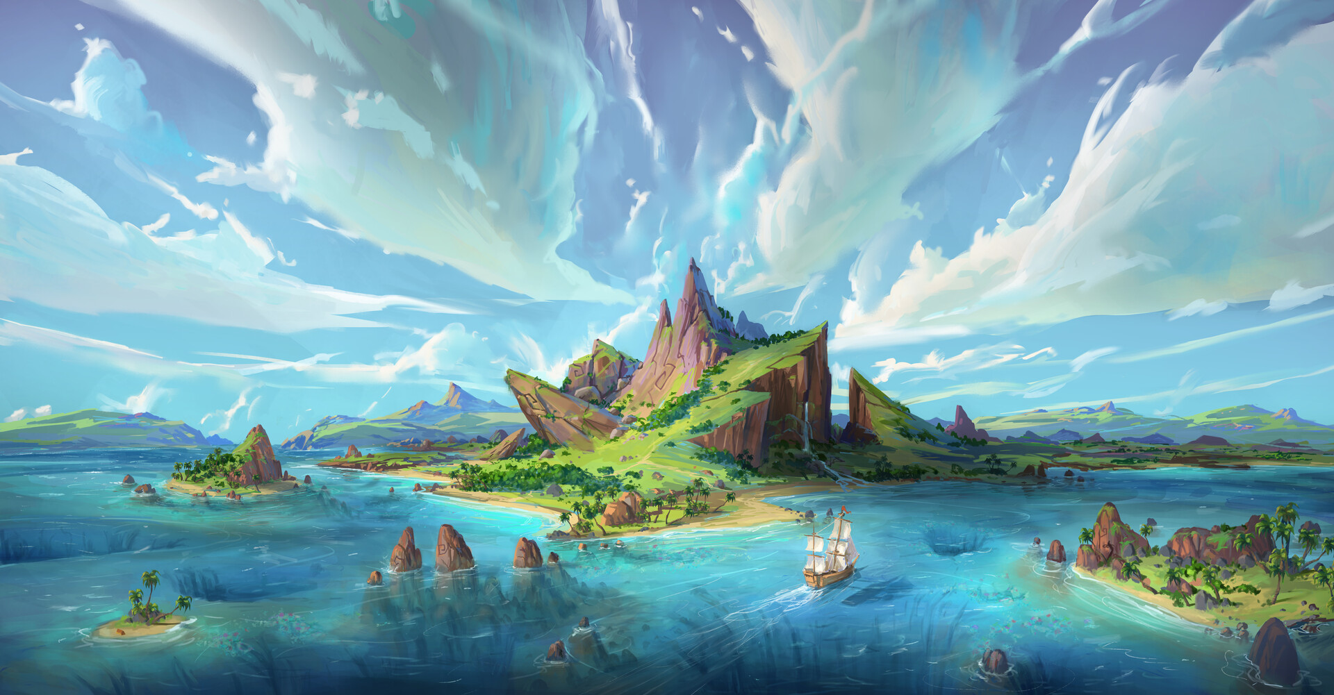 ArtStation - Pirate Island