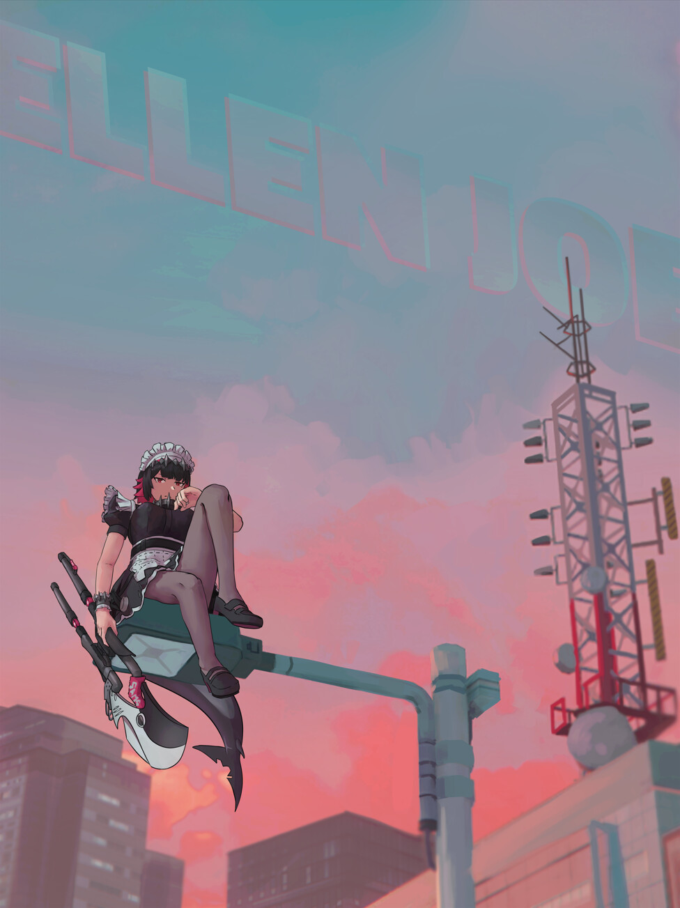 ArtStation - ZZZ Ellen Joe Fan Art