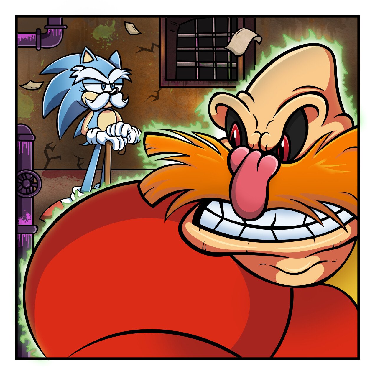 ArtStation - STC: Reillistrated - Robotnik Reigns Supreme: Page 3- Panel 5