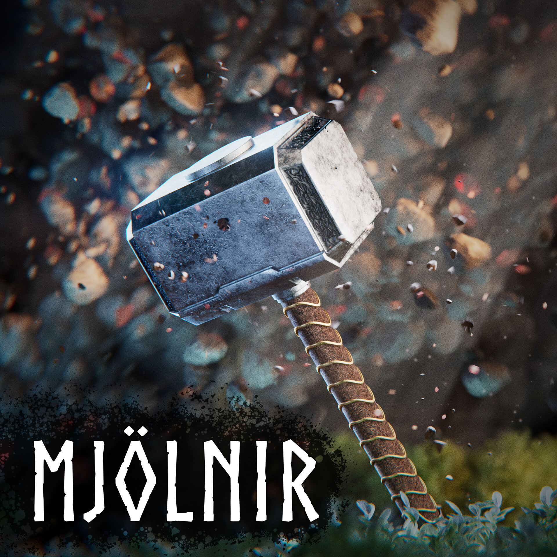 ArtStation - Mjolnir - a daily render project