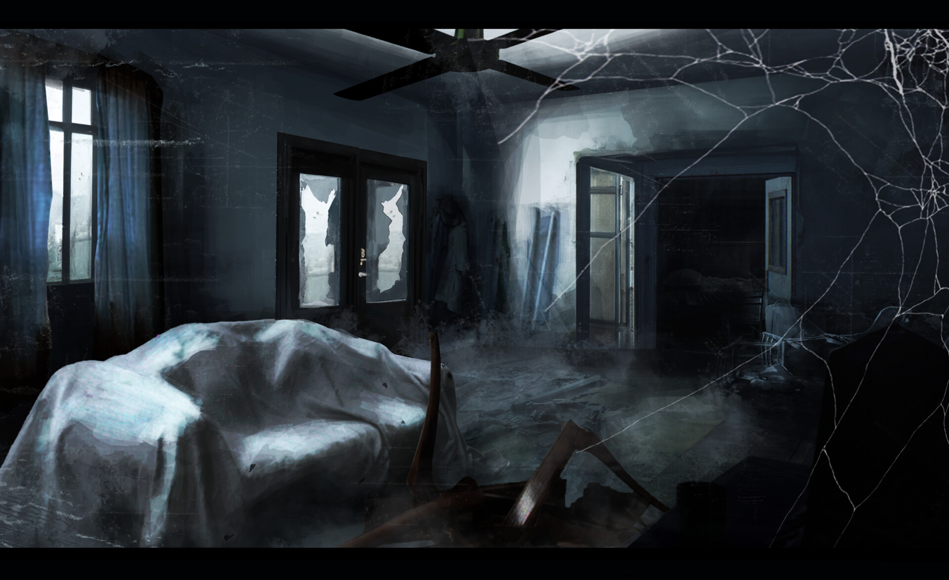 ArtStation - Horror Game Concept Art For Ghost-Ivy Company