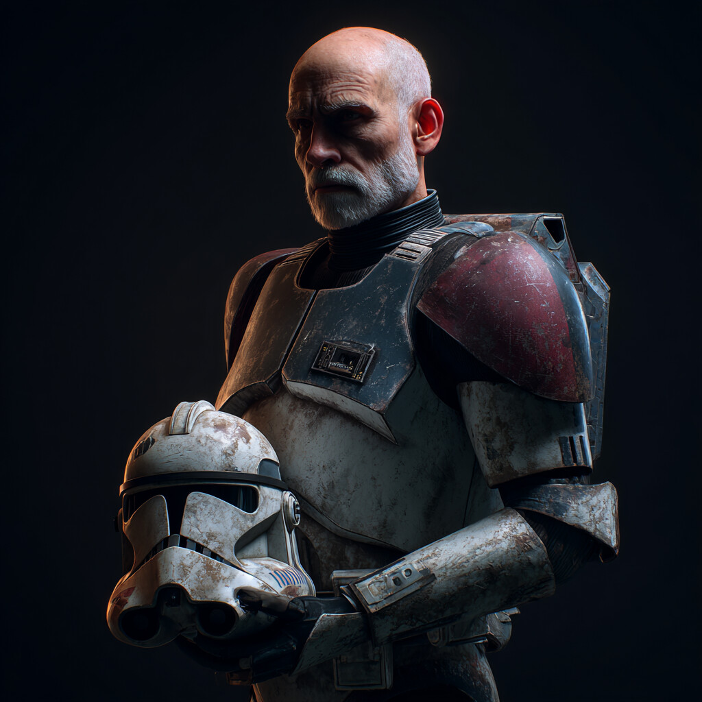ArtStation - Veterans of the Republic: Weathered Clone Trooper Portraits