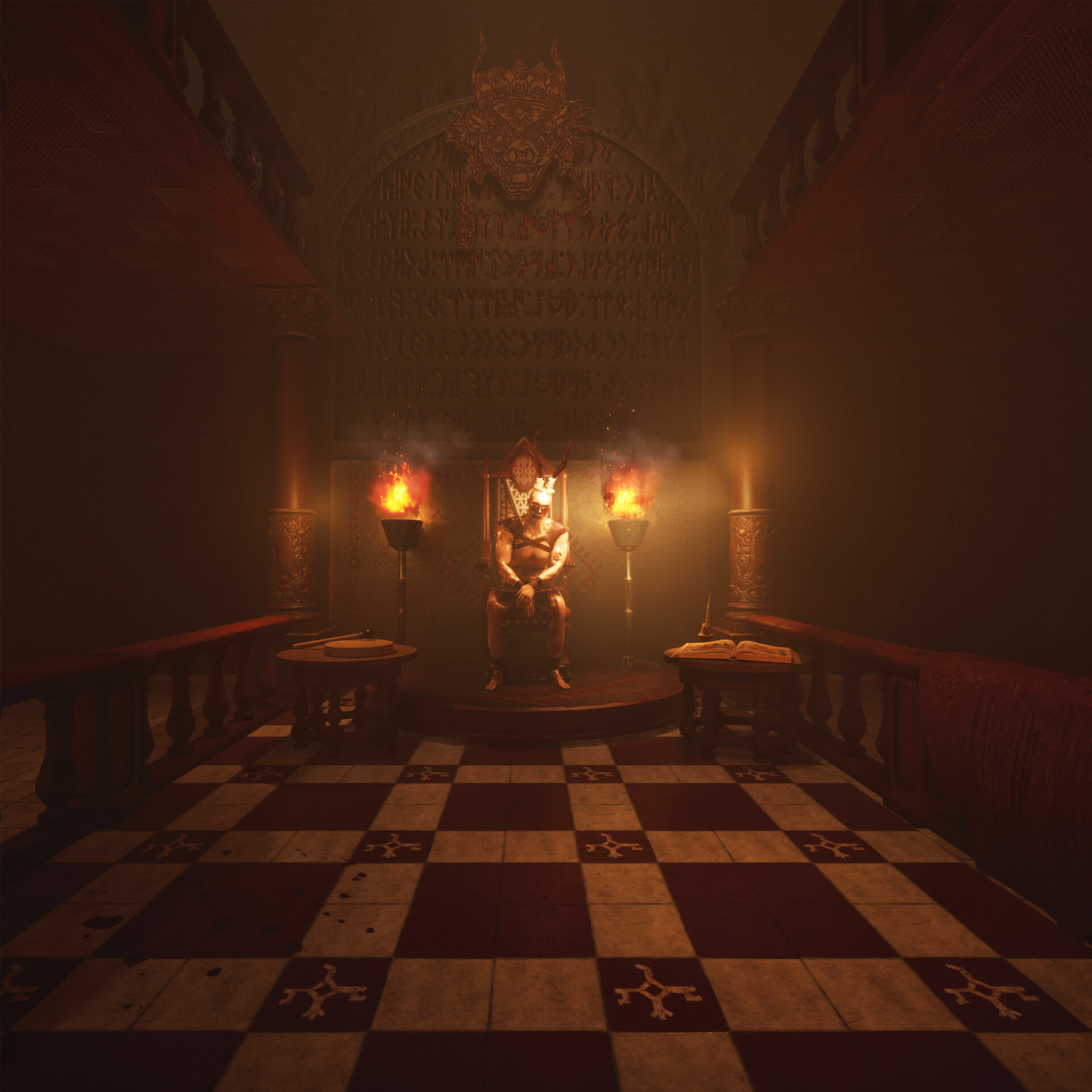 ArtStation - Erlik Khan Upon His Throne