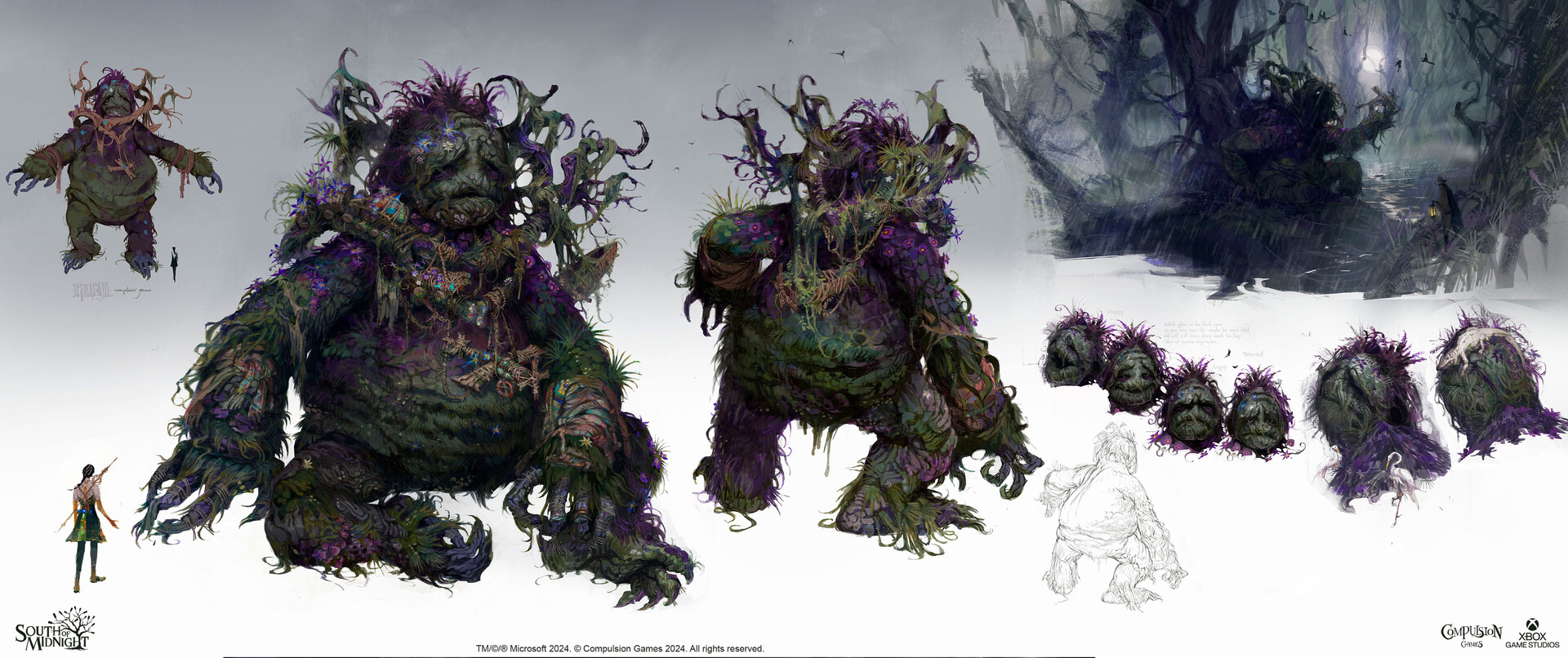 ArtStation - South of Midnight - Mythical Creature Concepts
