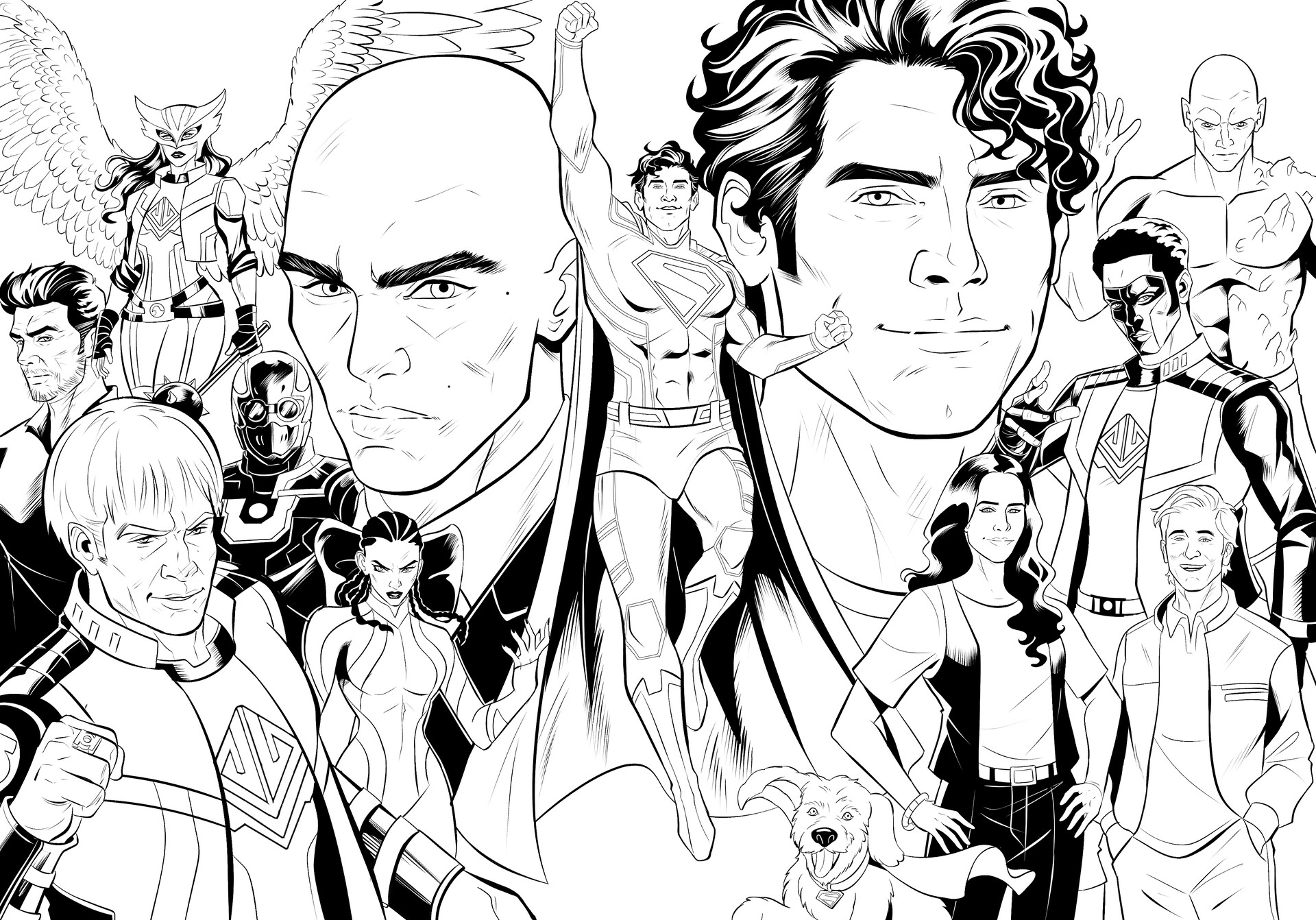 superman coloring pages 2025