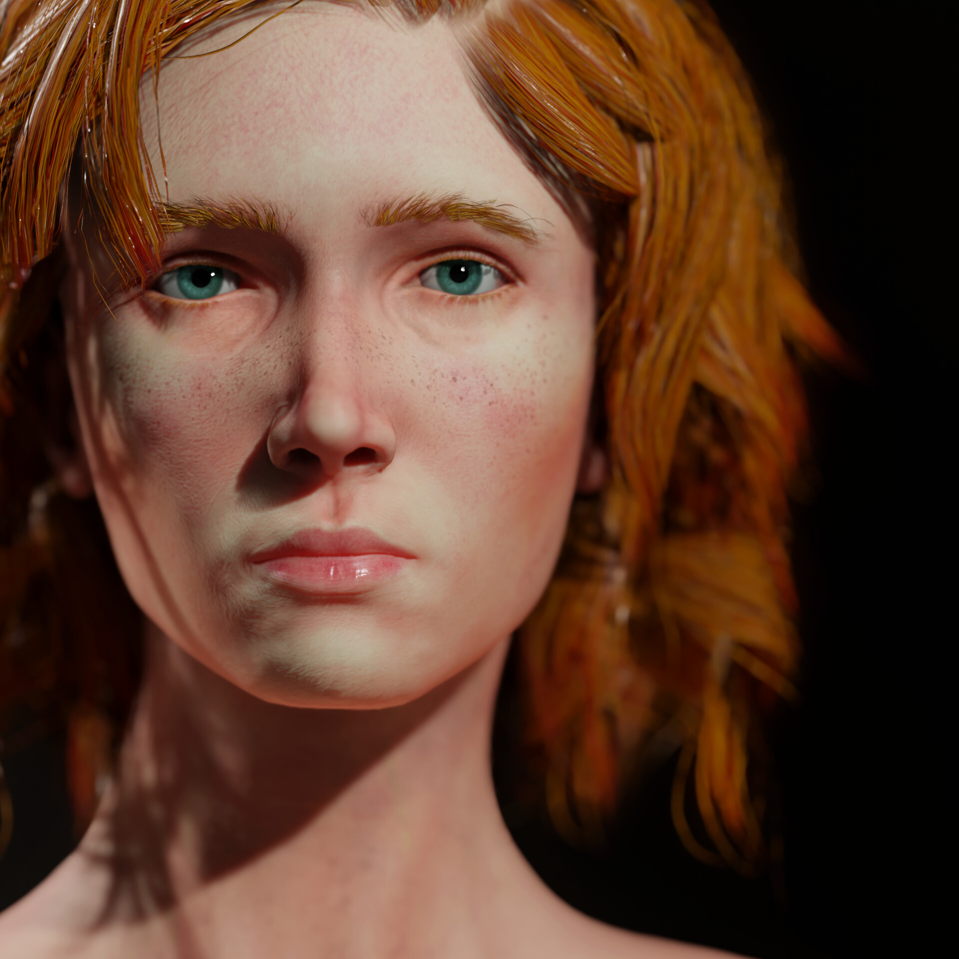 ArtStation - Ginger Woman Game-Ready 3D Character