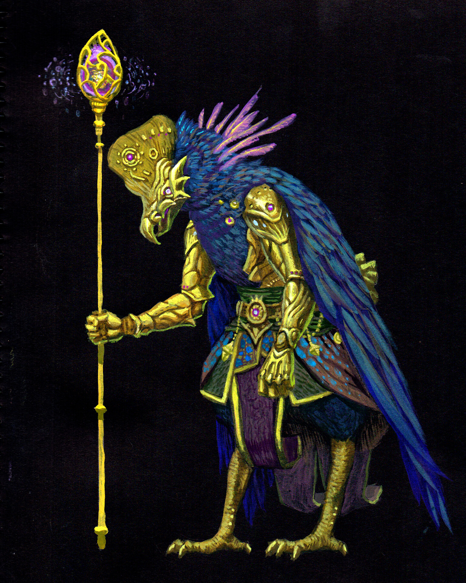 ArtStation - Artemius, avian sorcerer