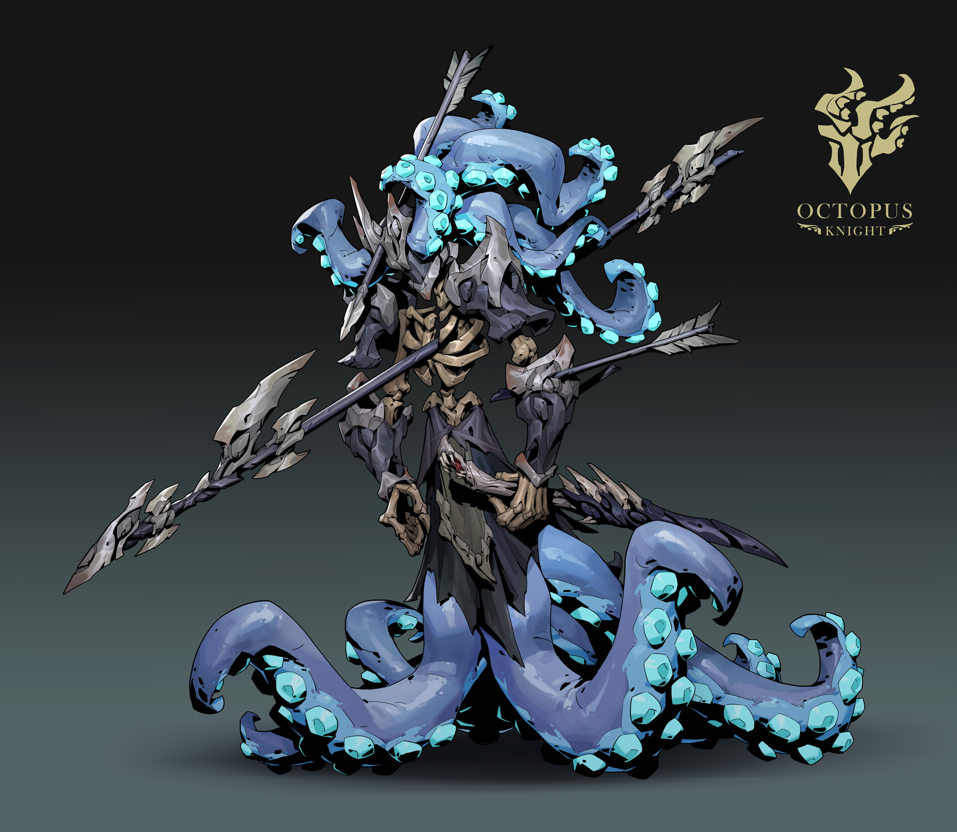 ArtStation - Octopus knight 章鱼骑士