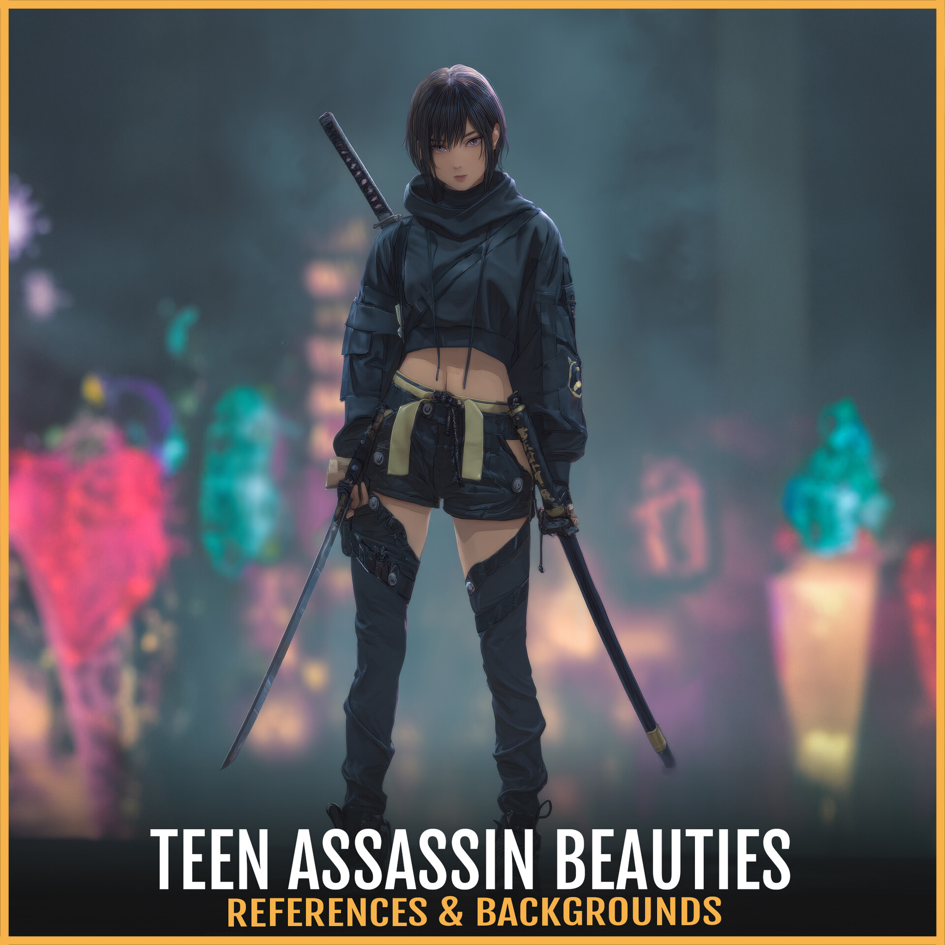 ArtStation - 303 Teen Assassin Beauties