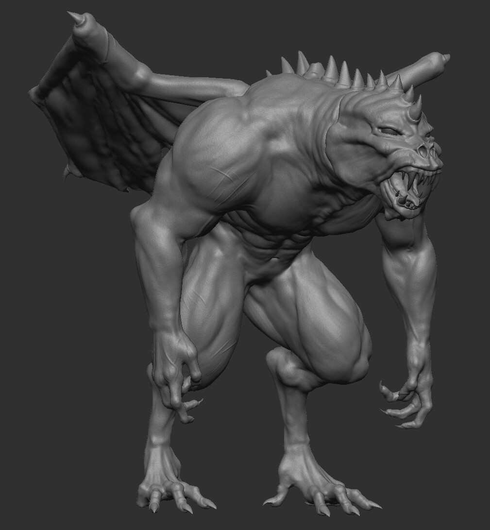 ArtStation - Gargoyle - WIP