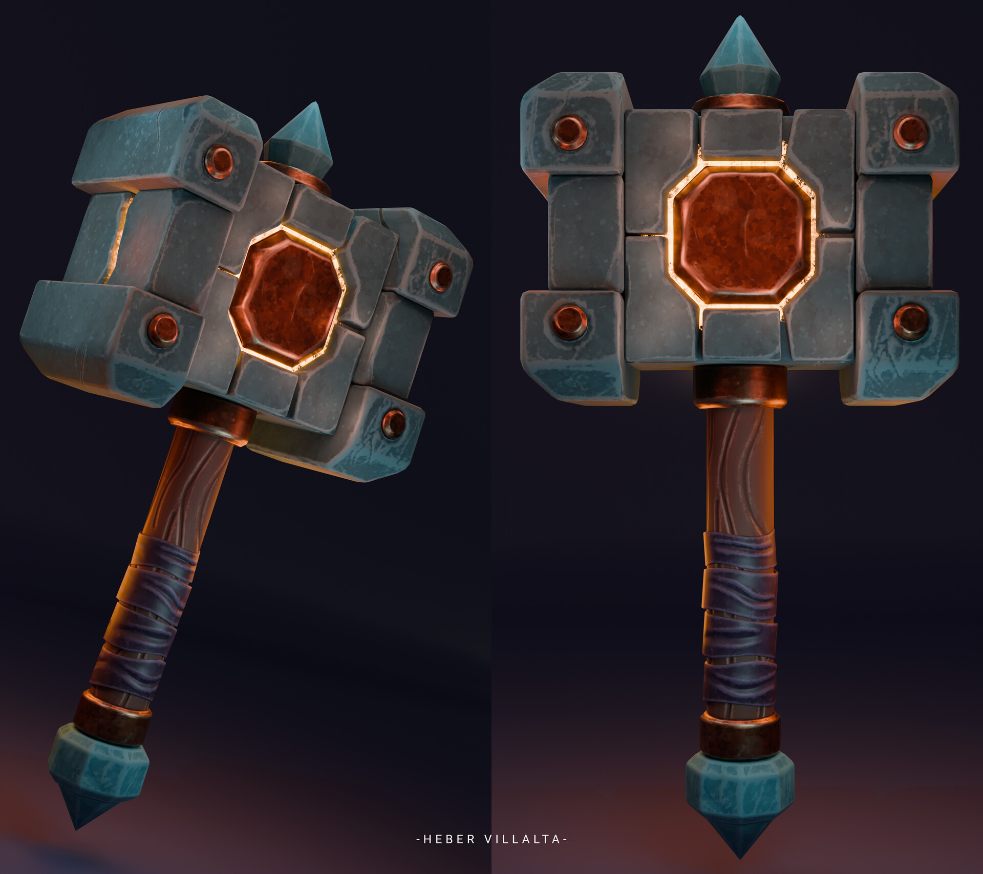 ArtStation - Stylized Fantasy Hammer