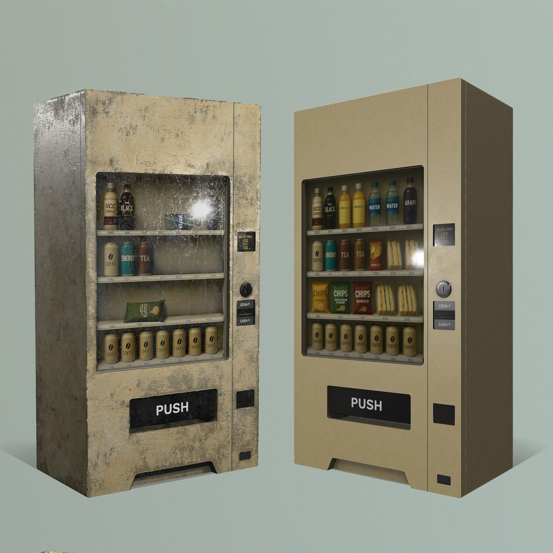 ArtStation - Low poly vending machine