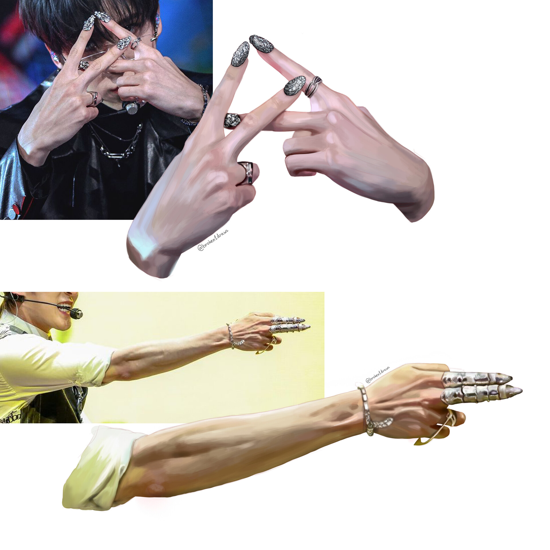 ArtStation - Hand study - Yunho (ATEEZ)