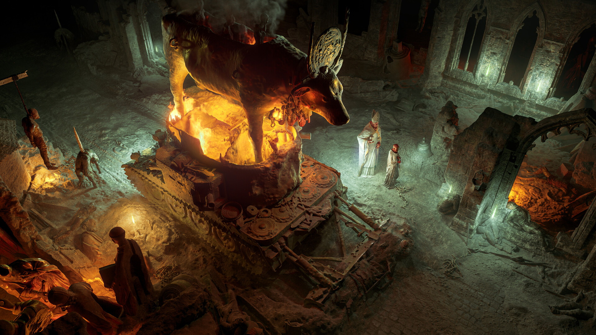 ArtStation - GOLDEN CALF WAR ALTAR - Trench Crusade