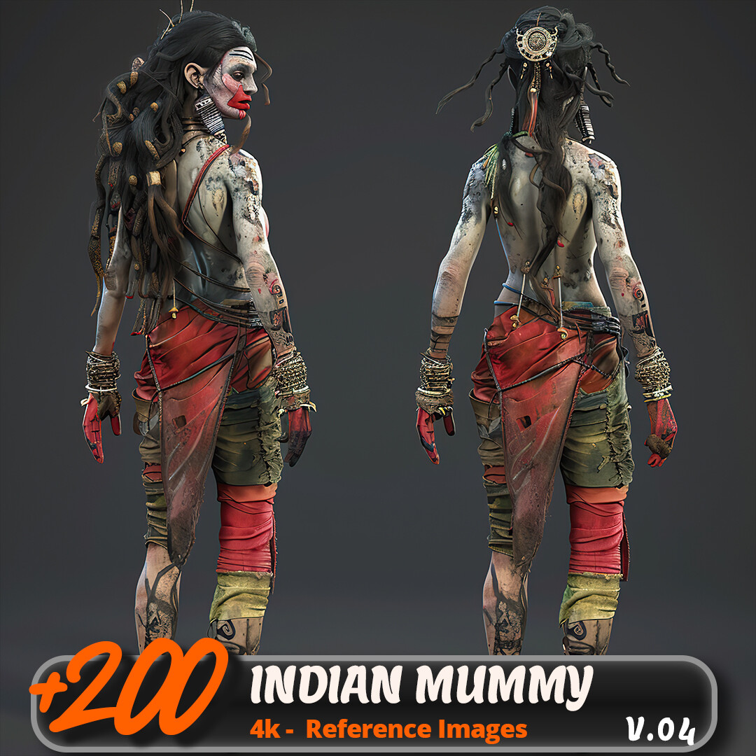 ArtStation - INDIAN MUMMY VOL. 04/ 4K/ Reference Image