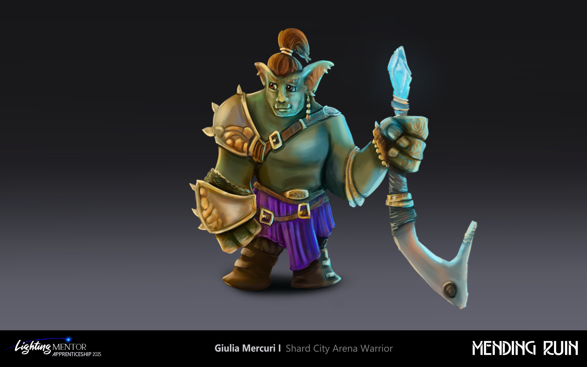 ArtStation - Shard City Arena Warrior Mending Ruin