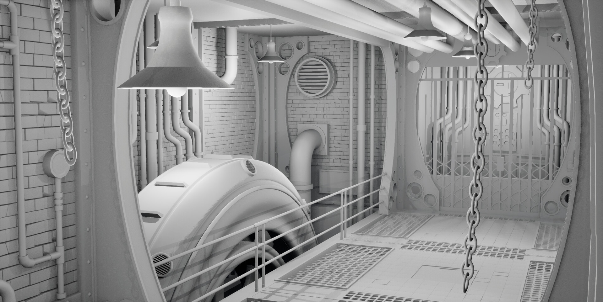 ArtStation - Steampunk - Generator Room