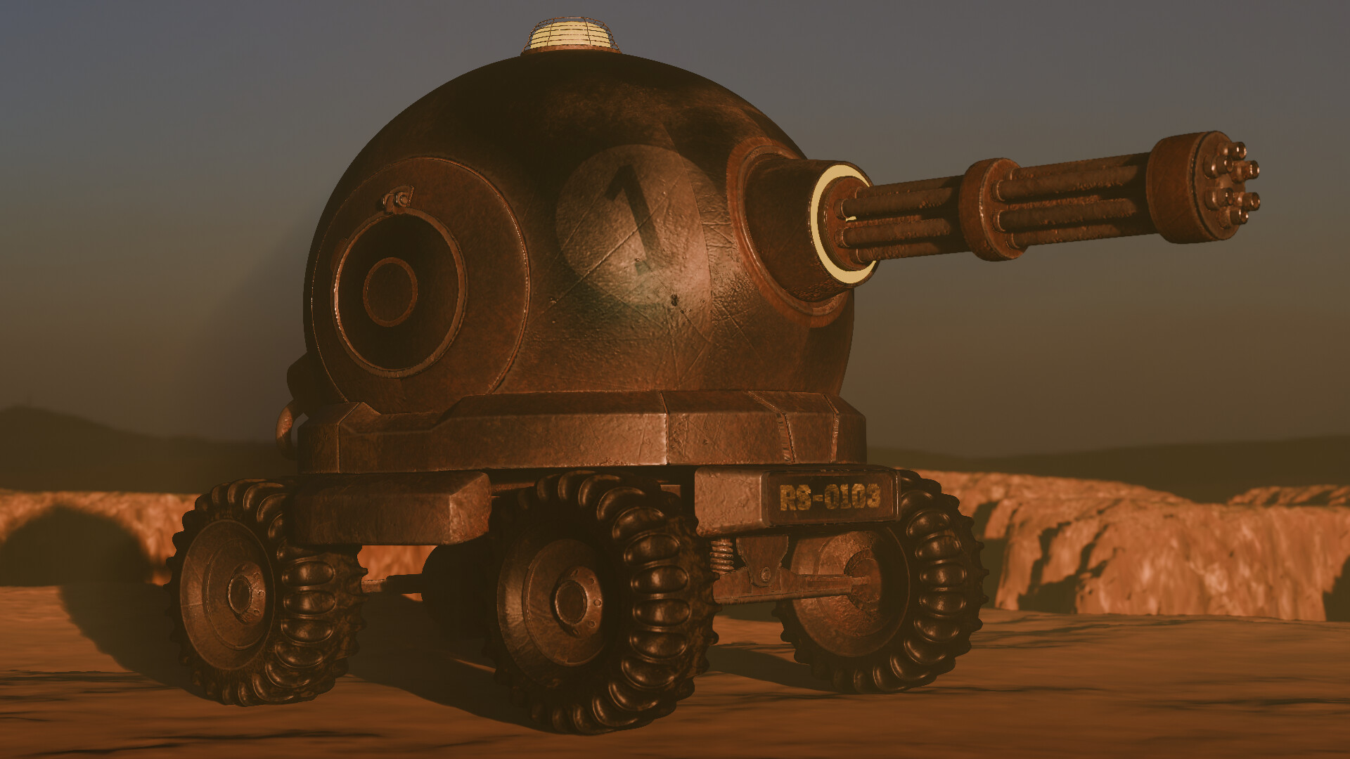 ArtStation - RS-0103 (Stylized Military Bot)