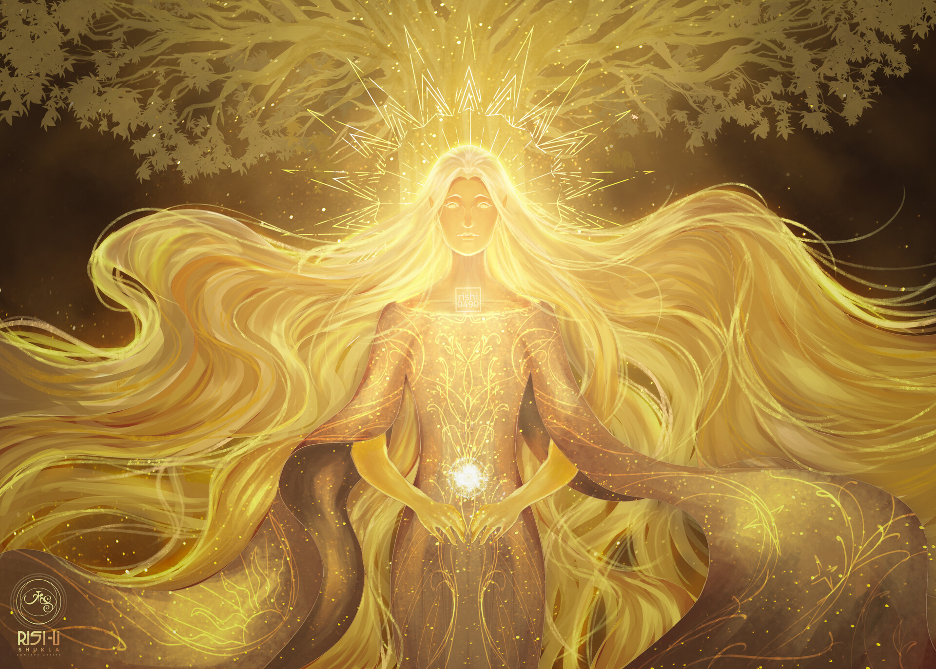 ArtStation - Laurelin The Gold tree