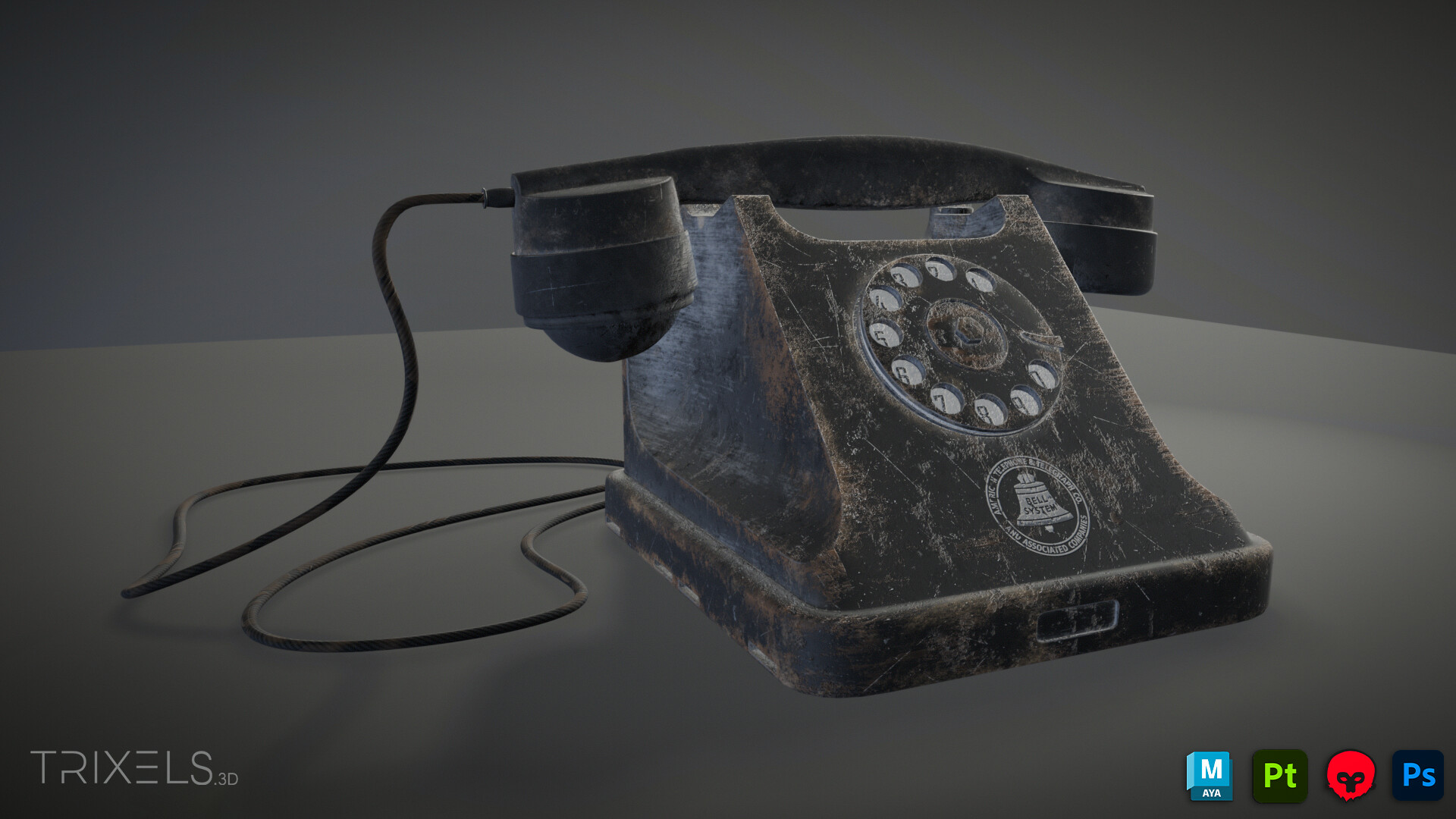 ArtStation - Vintage Rotary Telephone