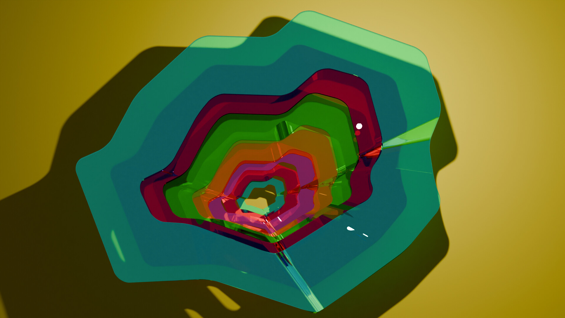 ArtStation - Wallpaper stacked glass 1