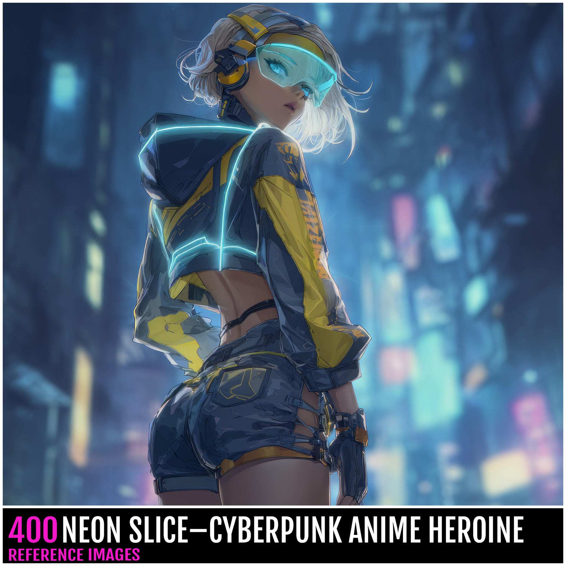 Isabelle ¥¥ - 400 NEON SLICE – CYBERPUNK ANIME HEROINE