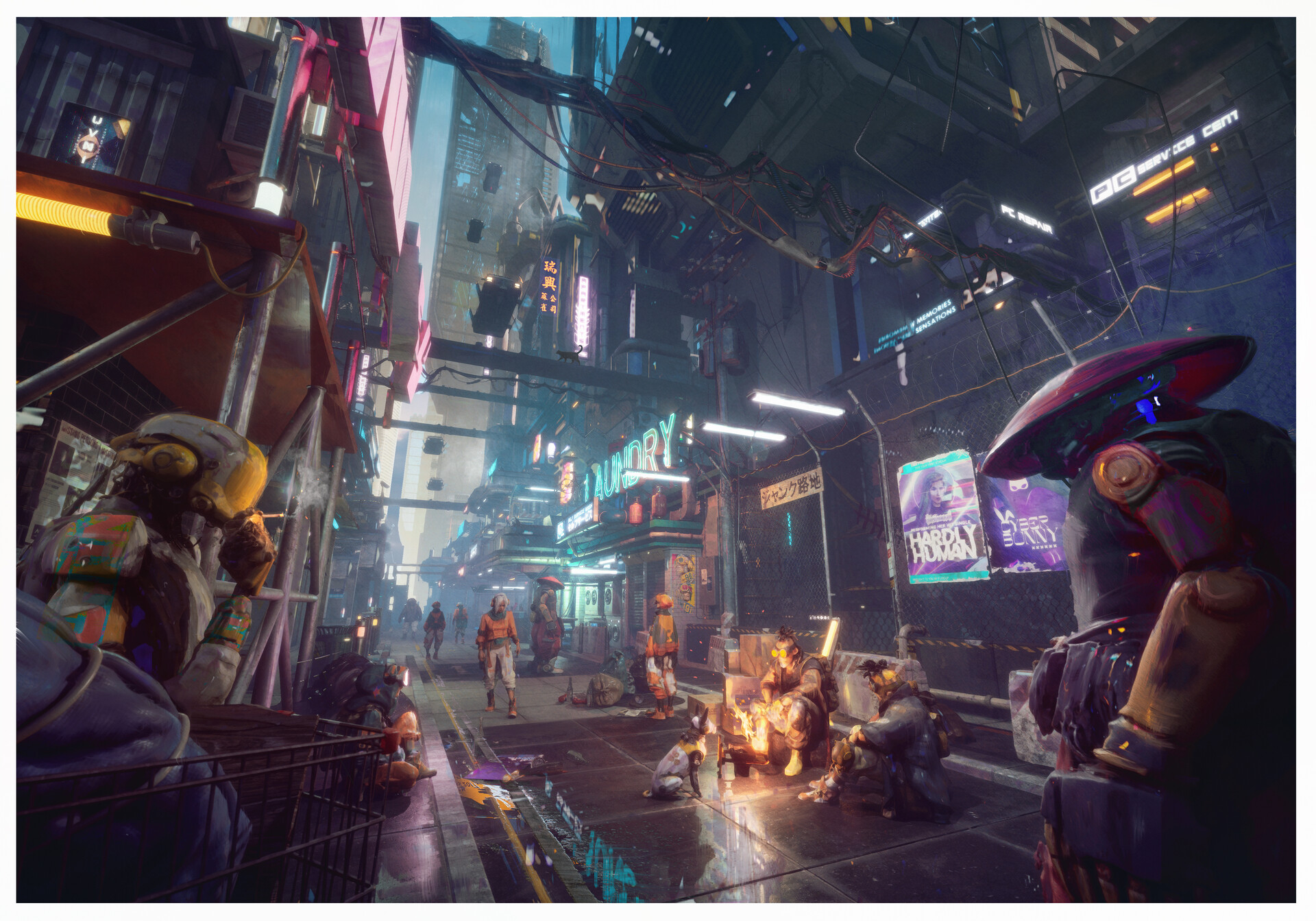 ArtStation - Cyber City, Unreal.