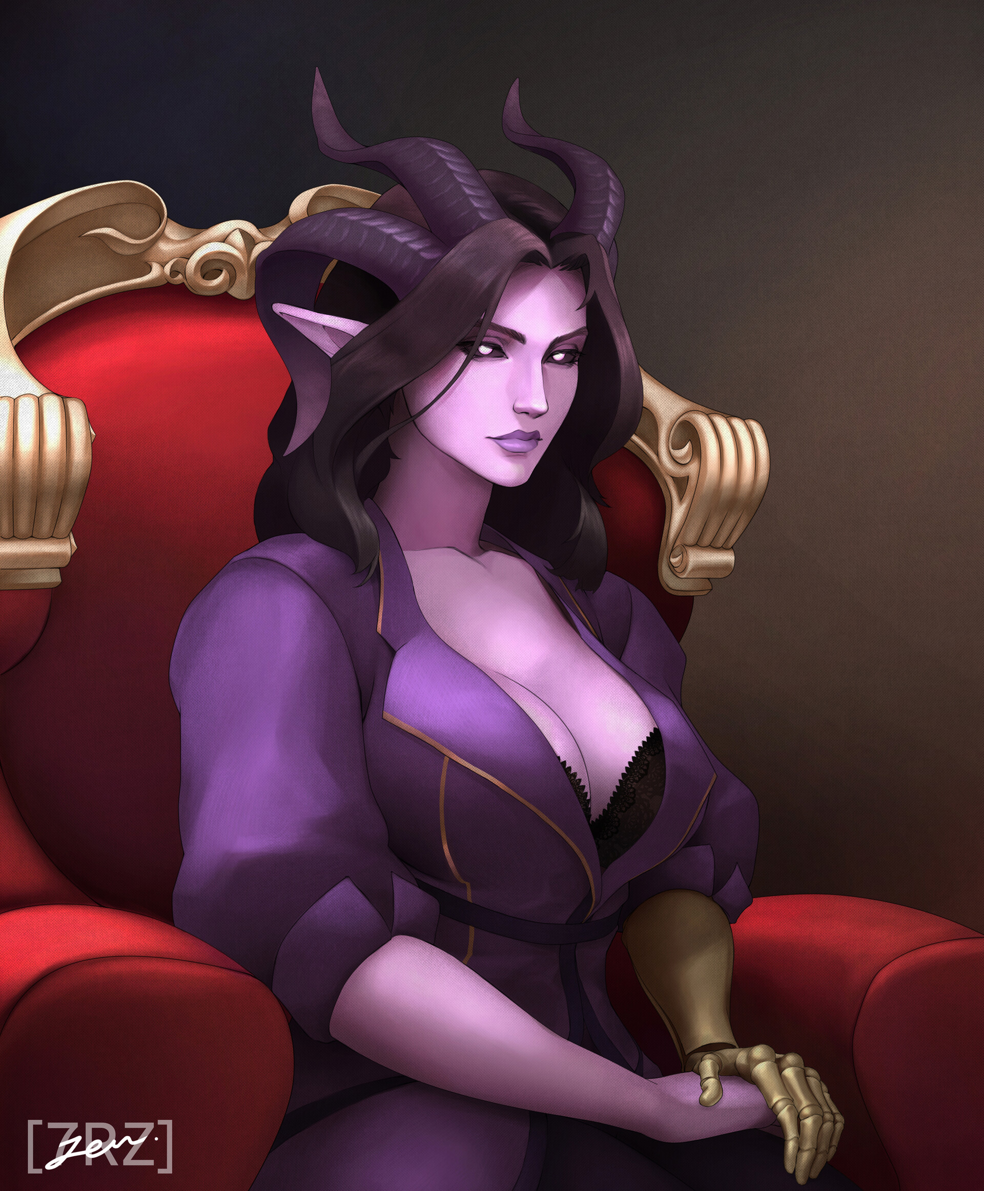 ArtStation - DEMONESS PORTRAIT