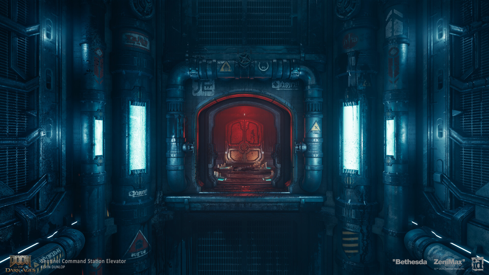 Kevin Dunlop Doom The Dark Ages Sentinel Command Station Elevator