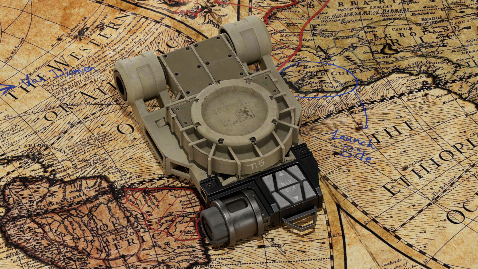 ArtStation - Frontier e-compass (Original concept by Clayton Wood)