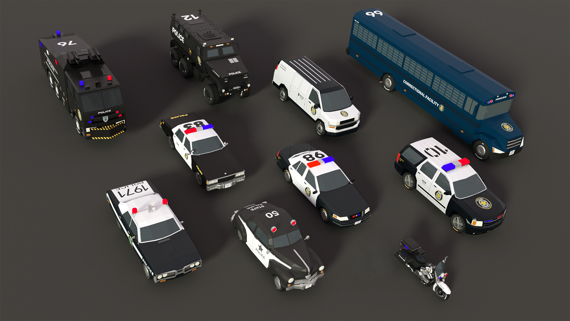 ArtStation - Police Car Low Poly